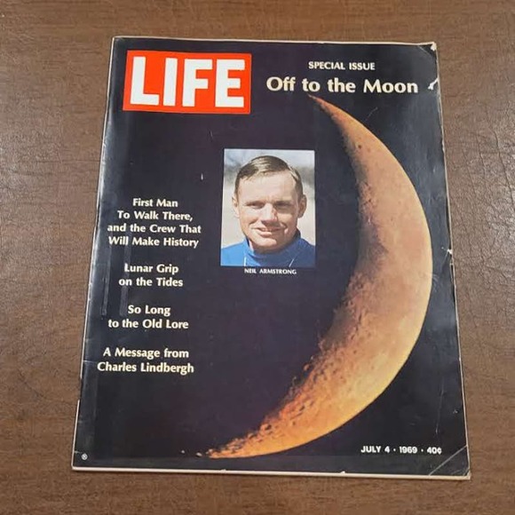 Vintage | Accents | Vintage Life Magazine July 4 969 Off To The Moon ...